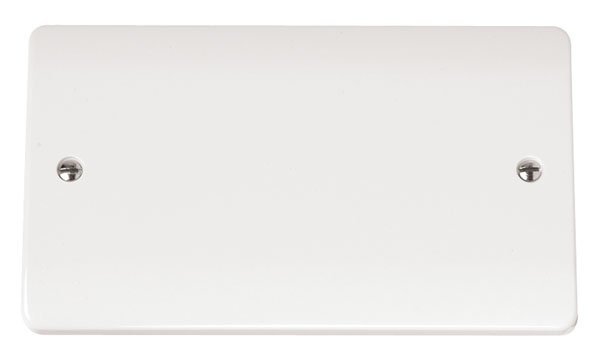 Click Mode White Moulded 2 Gang Blank Plate - Electrical products ...